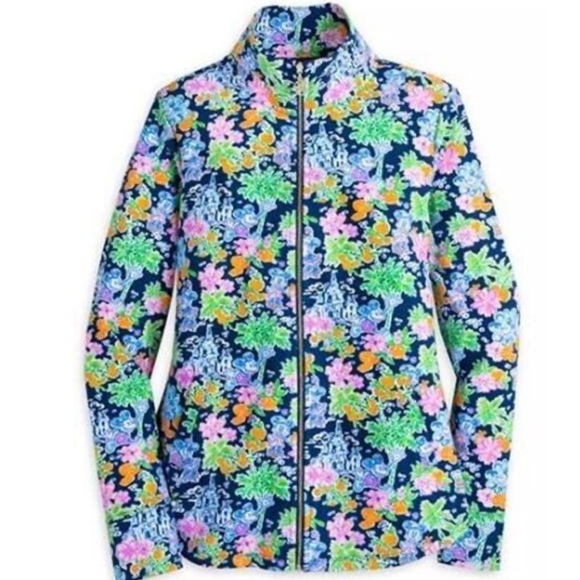Lilly Pulitzer | Jackets & Coats | Lilly Pulitzer Disney Leona Zip Up ...